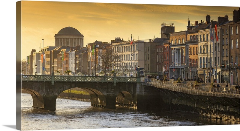 Ireland, Dublin, Panoramic view of Dublin's skyline at sunset | Great ...