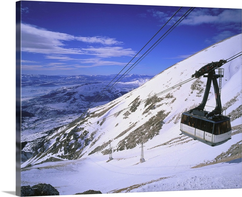 Italy Abruzzo Gran Sasso Ditalia Cablecar To Campo Imperatore Great Big Canvas