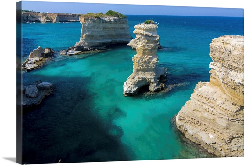 Italy, Apulia, Salentine Peninsula, Salento, Marina dei Melendugno ...