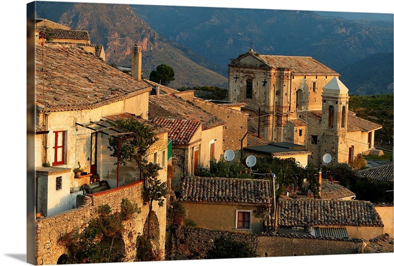 Italy, Calabria, Gerace village | Great Big Canvas