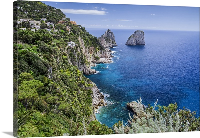 Italy, Campania, Punta Tragara, Tyrrhenian Sea, South Coast With The ...