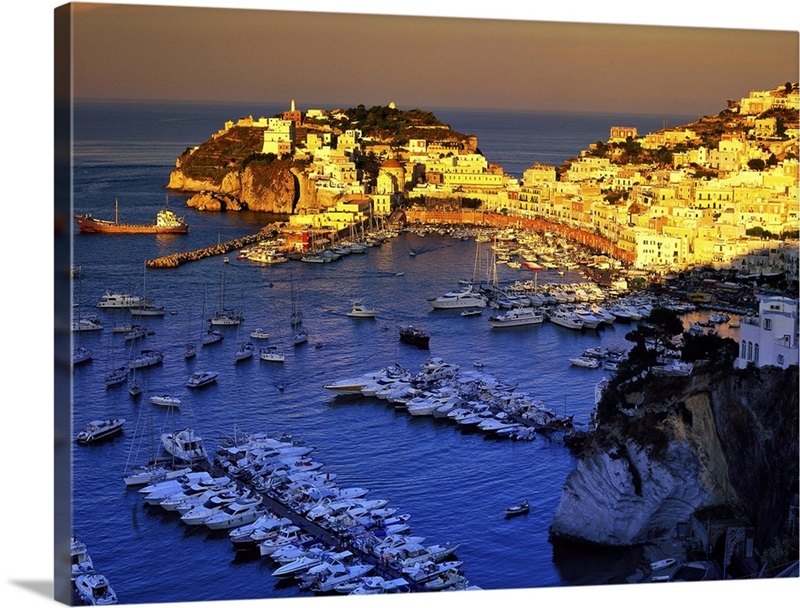 Italy, Latium, Port of Ponza | Great Big Canvas