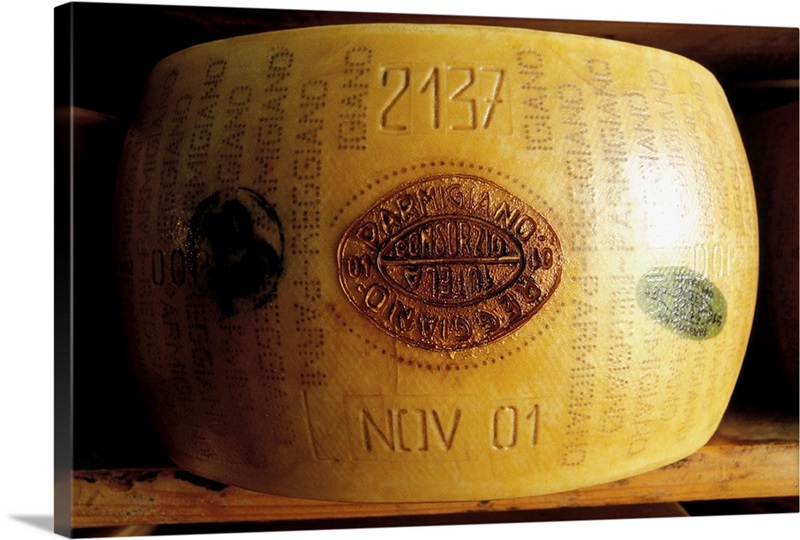 Italy, Parma district, Parmigiano Reggiano, shapes | Great Big Canvas