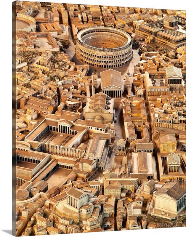 Italy, Rome, plastic model of Rome | Great Big Canvas