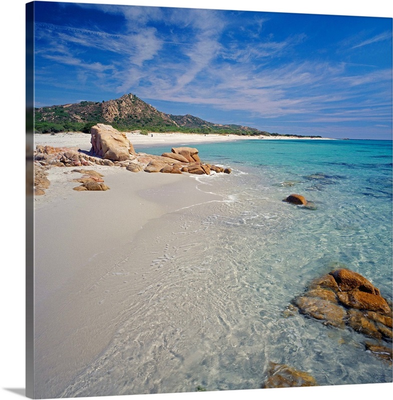 Italy, Sardinia, Golfo di Orosei, Berchida beach | Great Big Canvas