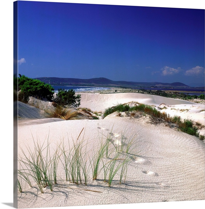 Italy, Sardinia, Porto Pino, beach | Great Big Canvas
