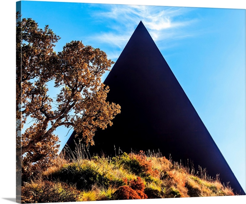 Italy, Sicily, The Pyramid, 38th Parallel In The Fiumara d'Arte Outdoor ...