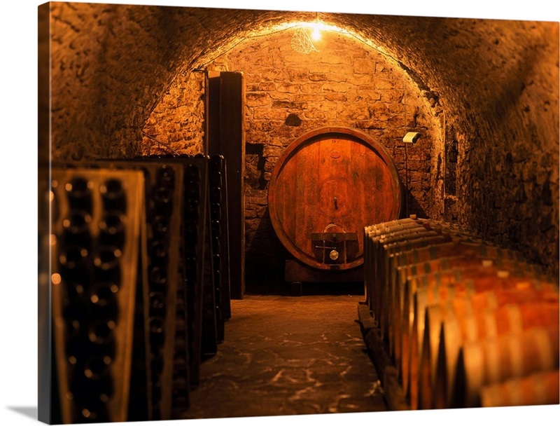 Italy, Trentino, Balter Farm, cellar | Great Big Canvas