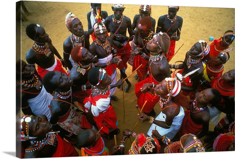 Kenya, Samburu dance | Great Big Canvas