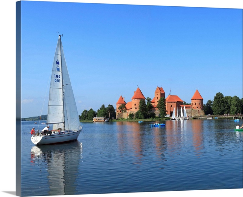 Lithuania, Lietuva, Baltic States, Trakai, Castle of Trakai | Great Big ...