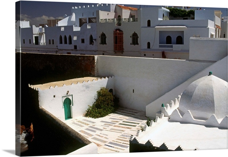 Morocco, Asilah, Typical white buildings | Great Big Canvas