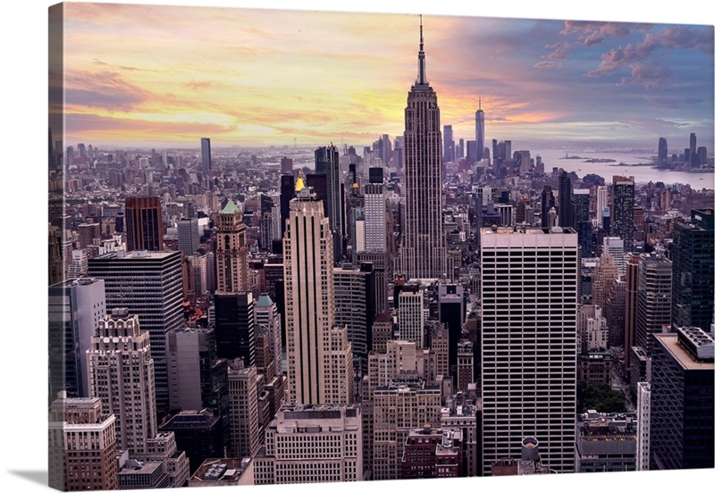 New York, New York City, Manhattan, Midtown Manhattan Overview | Great Big Canvas