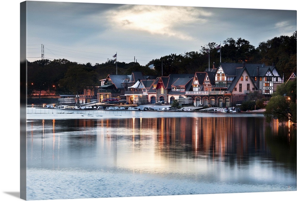 Pennsylvania, Philadelphia, Boathouse Row area, Water Works, Schuykill ...