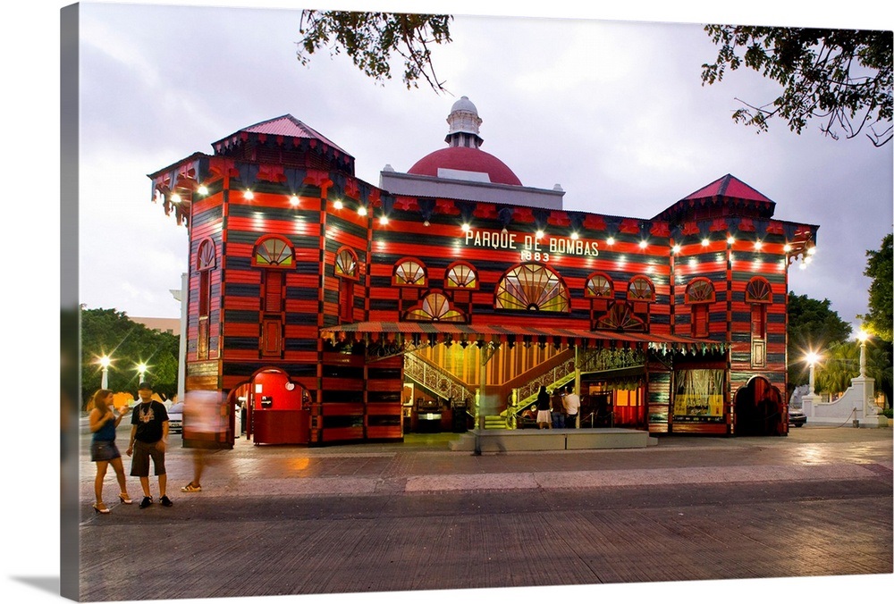 Puerto Rico, Ponce, Ponce, Plaza las Delicias, The Parque de Bombas ...