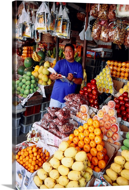 Southeast Asia, Philippines, Palawan, Fruit market | Great Big Canvas