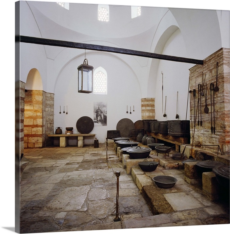 Turkey, Marmara, Mediterranean area, Istanbul, Topkapi Palace, kitchen ...