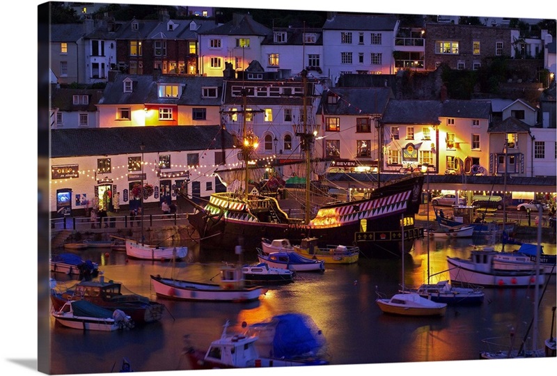 UK, England, Devon, Brixham, The Harbor | Great Big Canvas