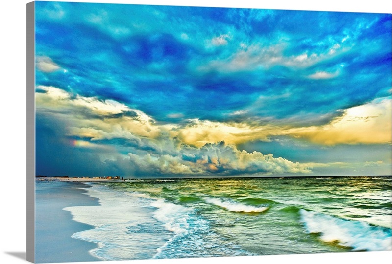 Landscape Photography Blue And Turquoise Sea | Great Big Canvas
