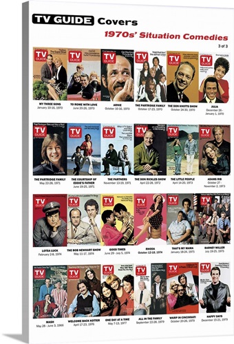 1970s' Situation Comedies #3 of 3, TV Guide Covers Poster, 2020 | Great ...
