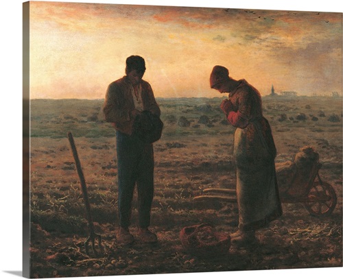Angelus, by Jean-Francois Millet, 1859. Musee d'Orsay, Paris, France ...