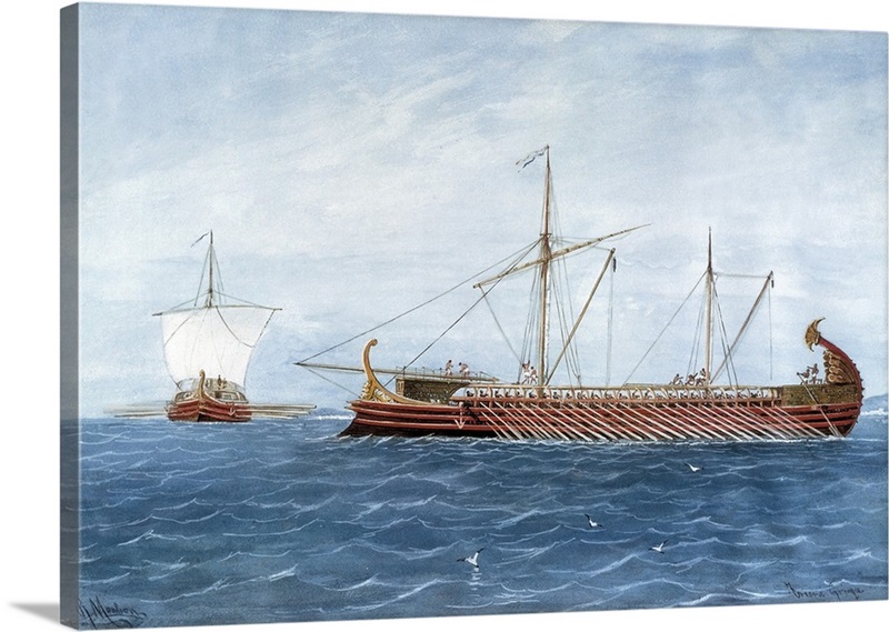 Athenian Triremes of in Time of Pericles (5th century BC). 1855-1900 ...