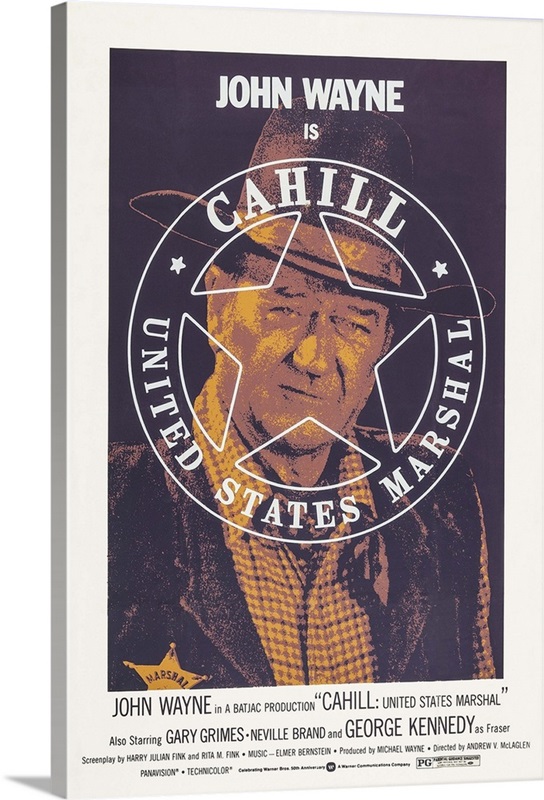 Cahill U.S. Marshal - Vintage Movie Poster, 1973 | Great Big Canvas