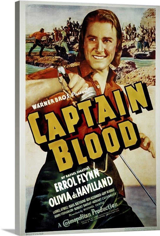 Captain Blood - Vintage Movie Poster | Great Big Canvas