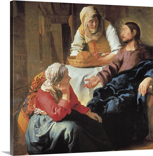 Christ in the House of Martha and Mary | Great Big Canvas