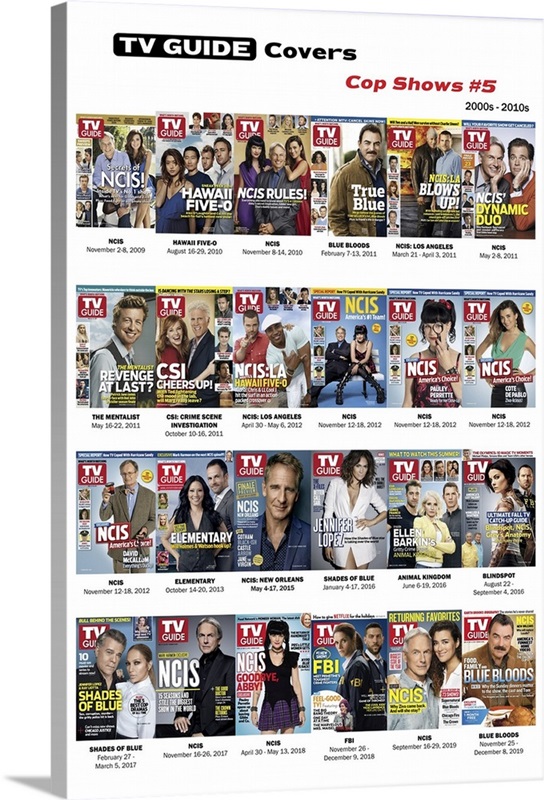 Cop Shows #5 (2000s - 2010s), TV Guide Covers Poster, 2020 Wall Art ...