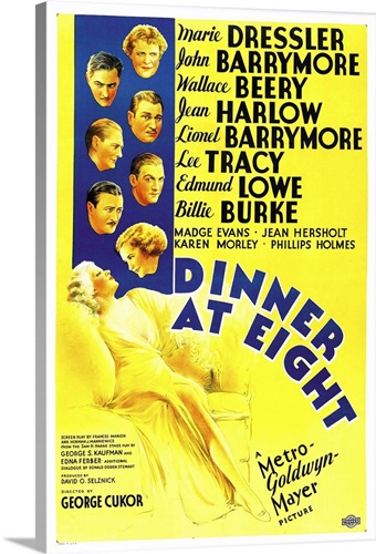 Dinner at Eight - Vintage Movie Poster | Great Big Canvas