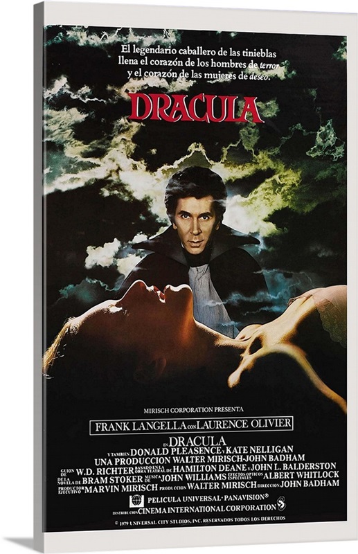 Dracula, Spanish Language Poster Art, Frank Langella, 1979 | Great Big ...
