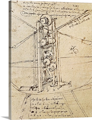 Drawing of flying machine | Great Big Canvas