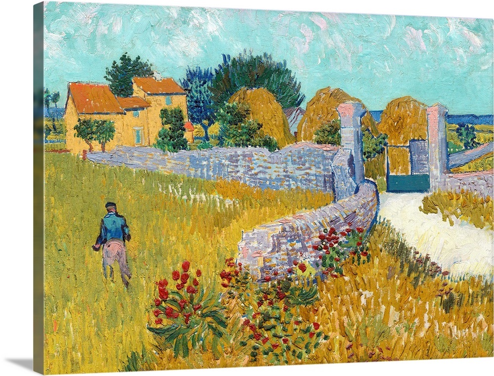Farmhouse in Provence, by Vincent van Gogh, 1888 Wall Art, Canvas ...