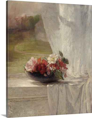 Flowers on a Window Ledge, by John La Farge, 1861 | Great Big Canvas