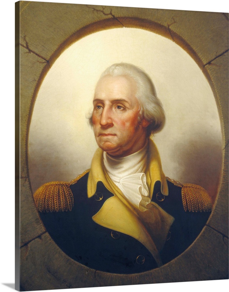 George Washington, by Rembrandt Peale, c. 1850 Wall Art, Canvas Prints ...