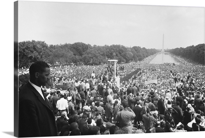Huge crowd viewed during the March on Washington, Aug 28, 1963 | Great ...