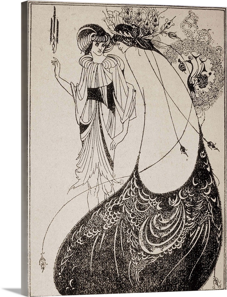 Illustrated edition from Oscar Wilde's play Salome Wall Art, Canvas ...