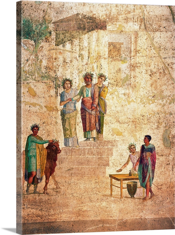 Jason And Pelias. Ancient Roman Fresco, c.20-25, Casa Di Giasone ...