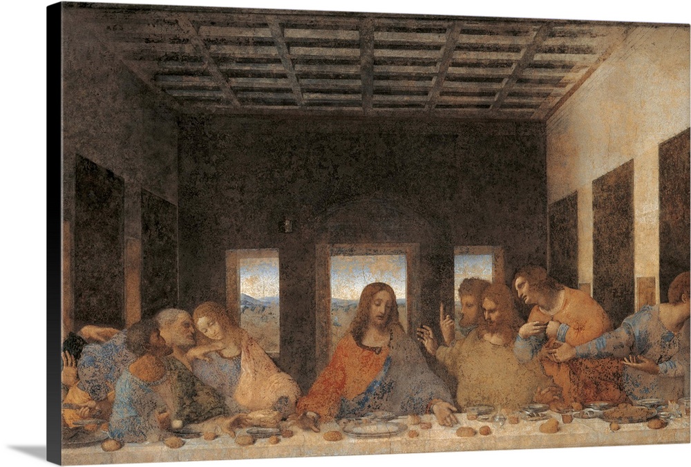 Last Supper after Restoration By Leonardo Da Vinci 1495 1497 Santa Last Supper after Restoration By Leonardo Da Vinci 1495 1497 Santa
