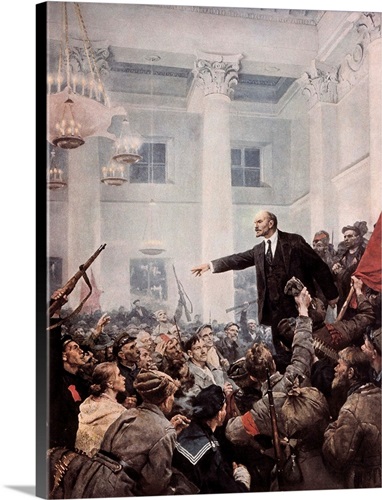 Lenin Proclaims Soviet Power, October 1917. 1947 by Vladimir ...