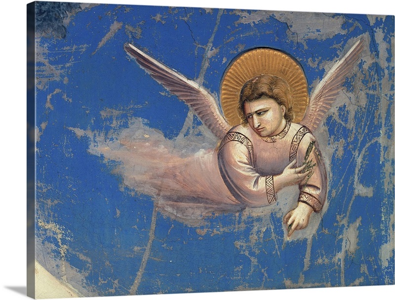 Life of Christ, Angel in the Flight into Egypt, by Giotto, c. 1304-1306 ...