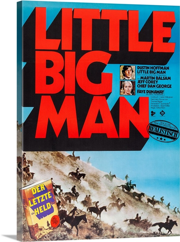 Little Big Man, Dustin Hoffman, Faye Dunaway, German Poster Art, 1970 ...