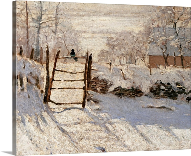 Magpie, By Claude Monet, 1868-1869. Musee D'Orsay, Paris, France ...