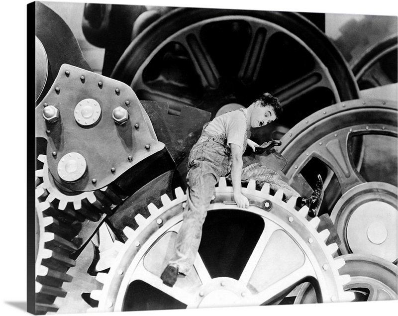 Modern Times, Charlie Chaplin, 1936 | Great Big Canvas
