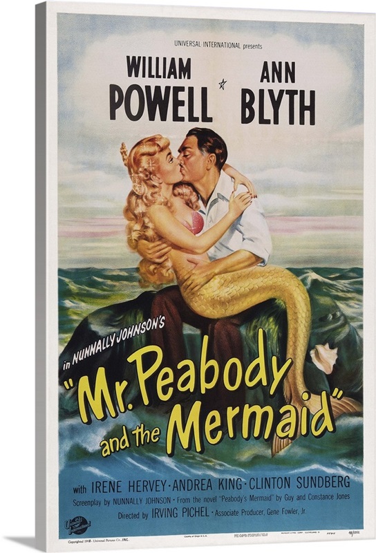 Mr. Peabody And Mermaid, Ann Blyth, William Powell, 1948 | Great Big Canvas
