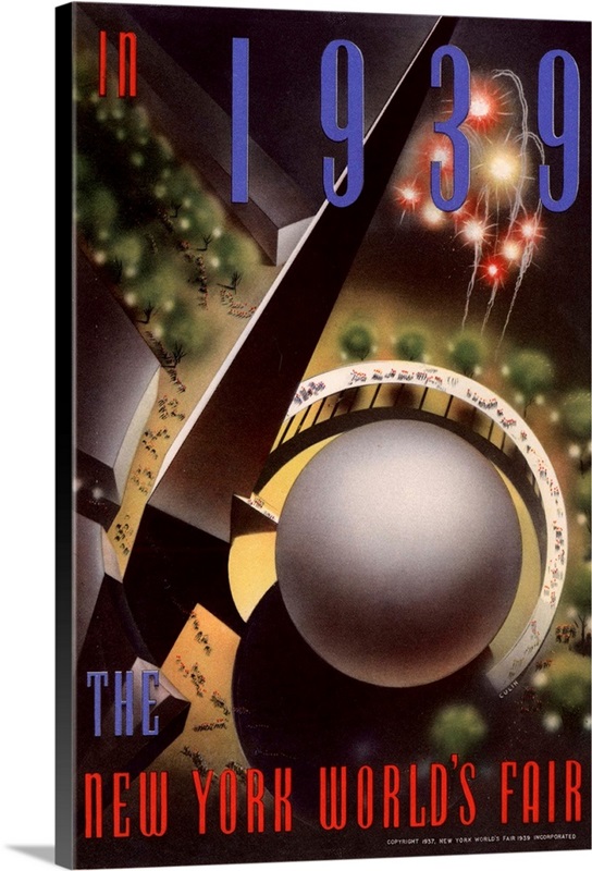 New York World's Fair, Poster, 1939 | Great Big Canvas