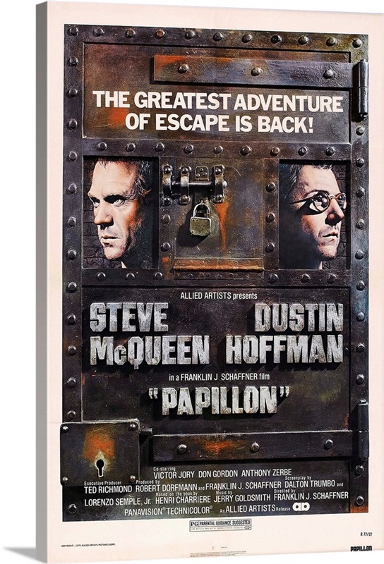 Papillon - Movie Poster, 1973 | Great Big Canvas