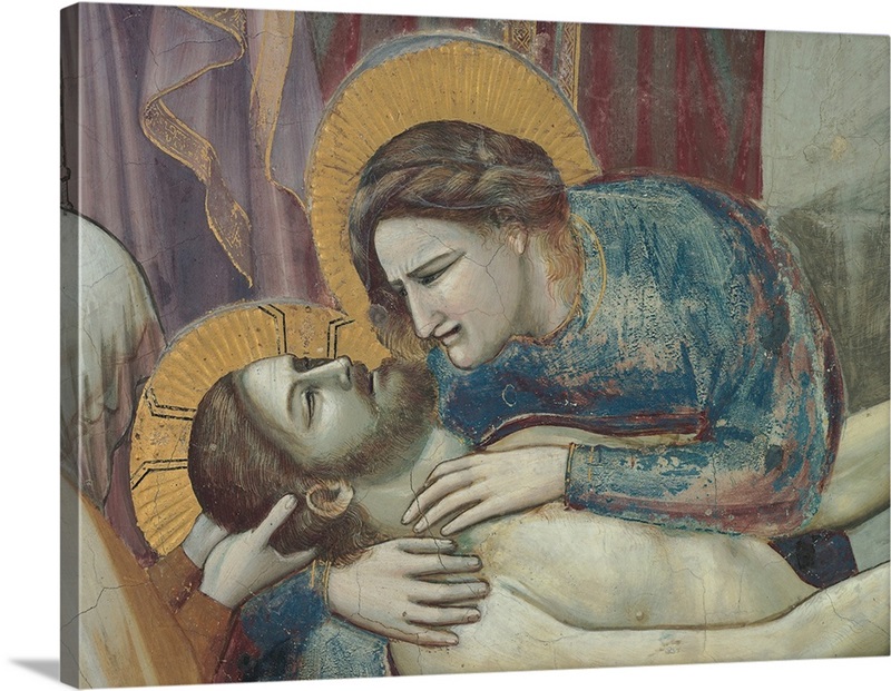 Passion, Mourning over Dead Christ, by Giotto, c. 1304-1306. Scrovegni ...