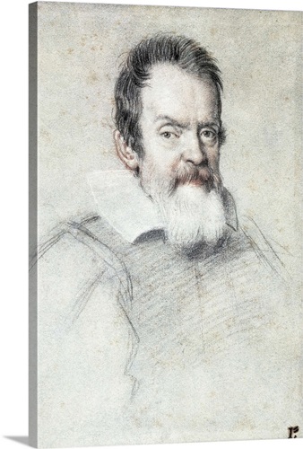 Portrait of Galileo Galilei by Ottavio Mario Leoni | Great Big Canvas