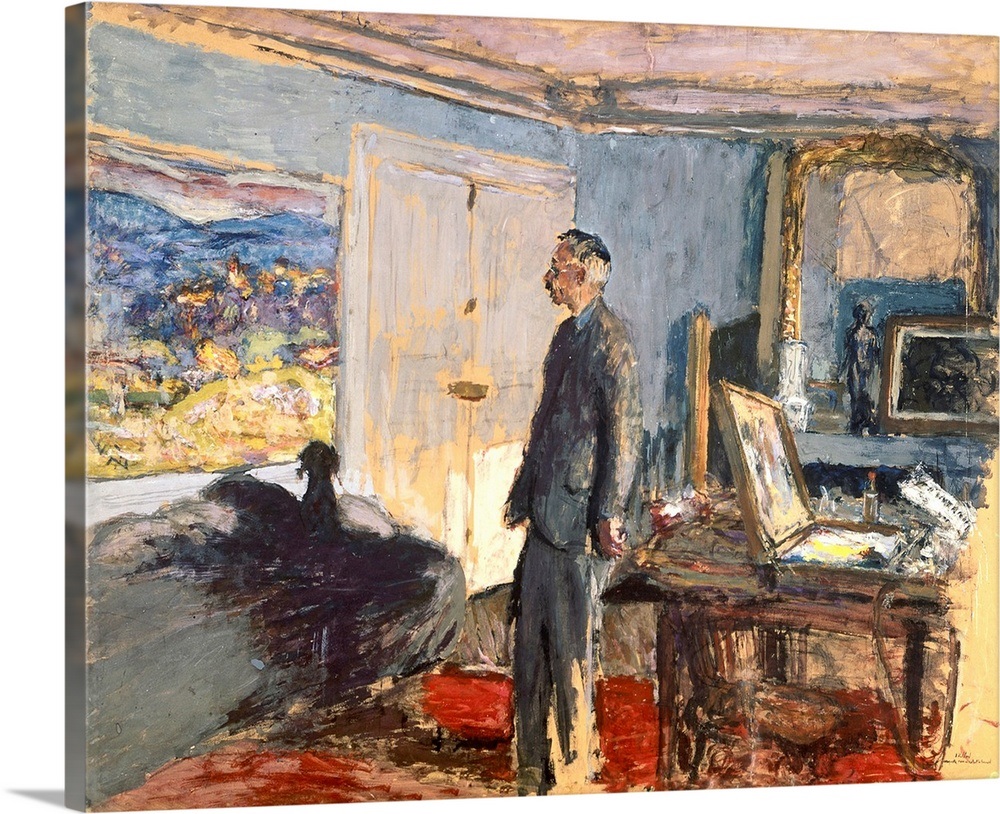 Portrait of Pierre Bonnard in his Studio, painting by Edouard Vuillard ...